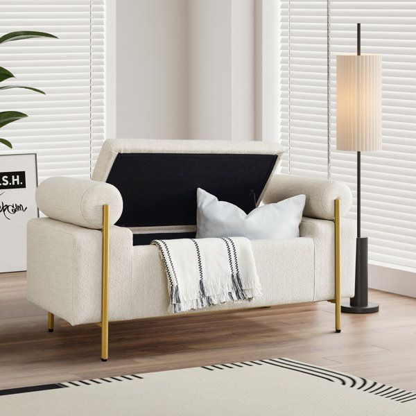 Mercer41 Reyanne Upholstered Storage Bench & Reviews | Wayfair